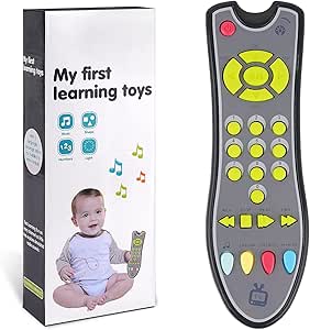 Amazon.com: Baby TV Remote Control Toy/Musical Play with Light and ...