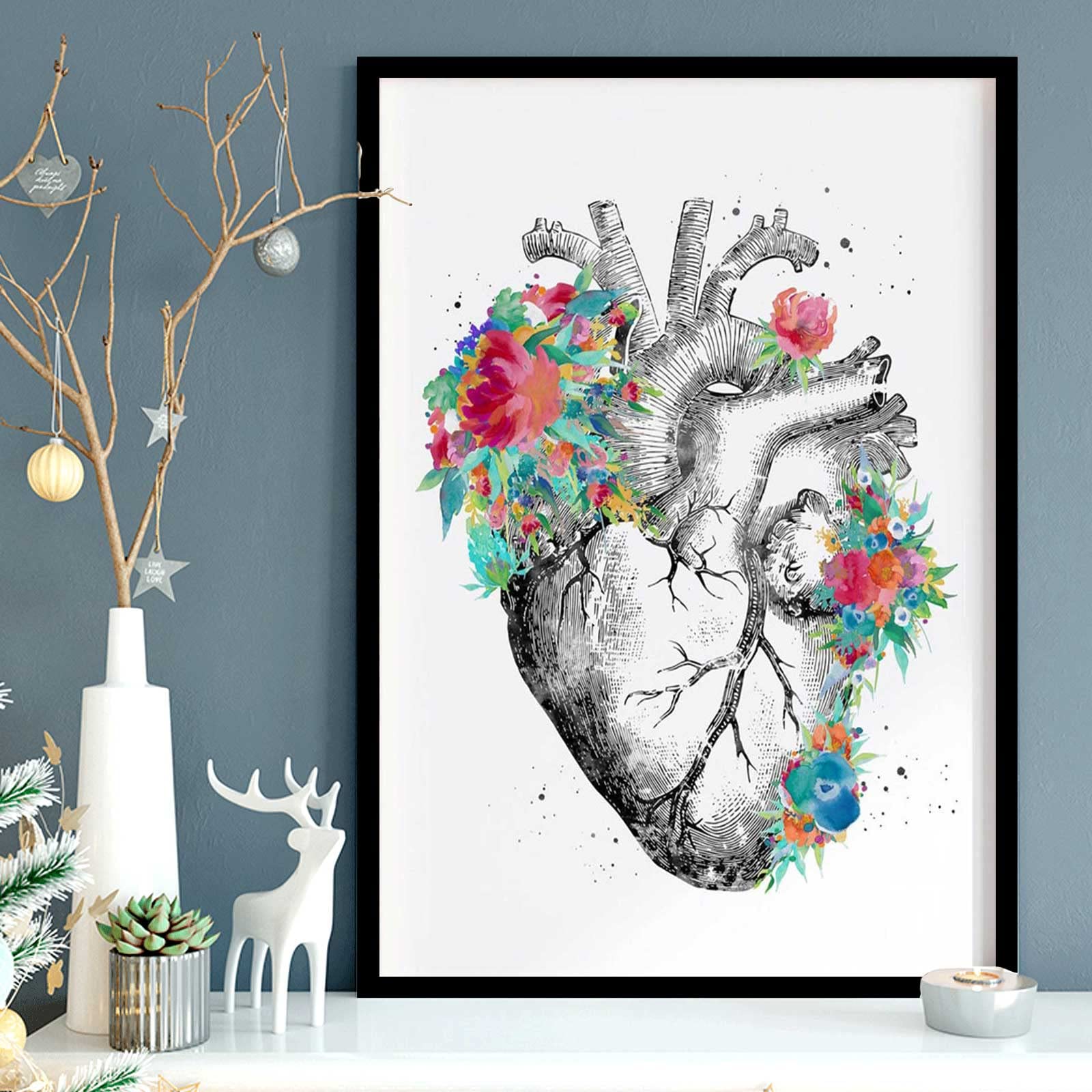 Anatomical Heart Art Love