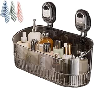 Amazon.com: No-Drill Bathroom Suction Storage Box, Strong Load-Bearing ...