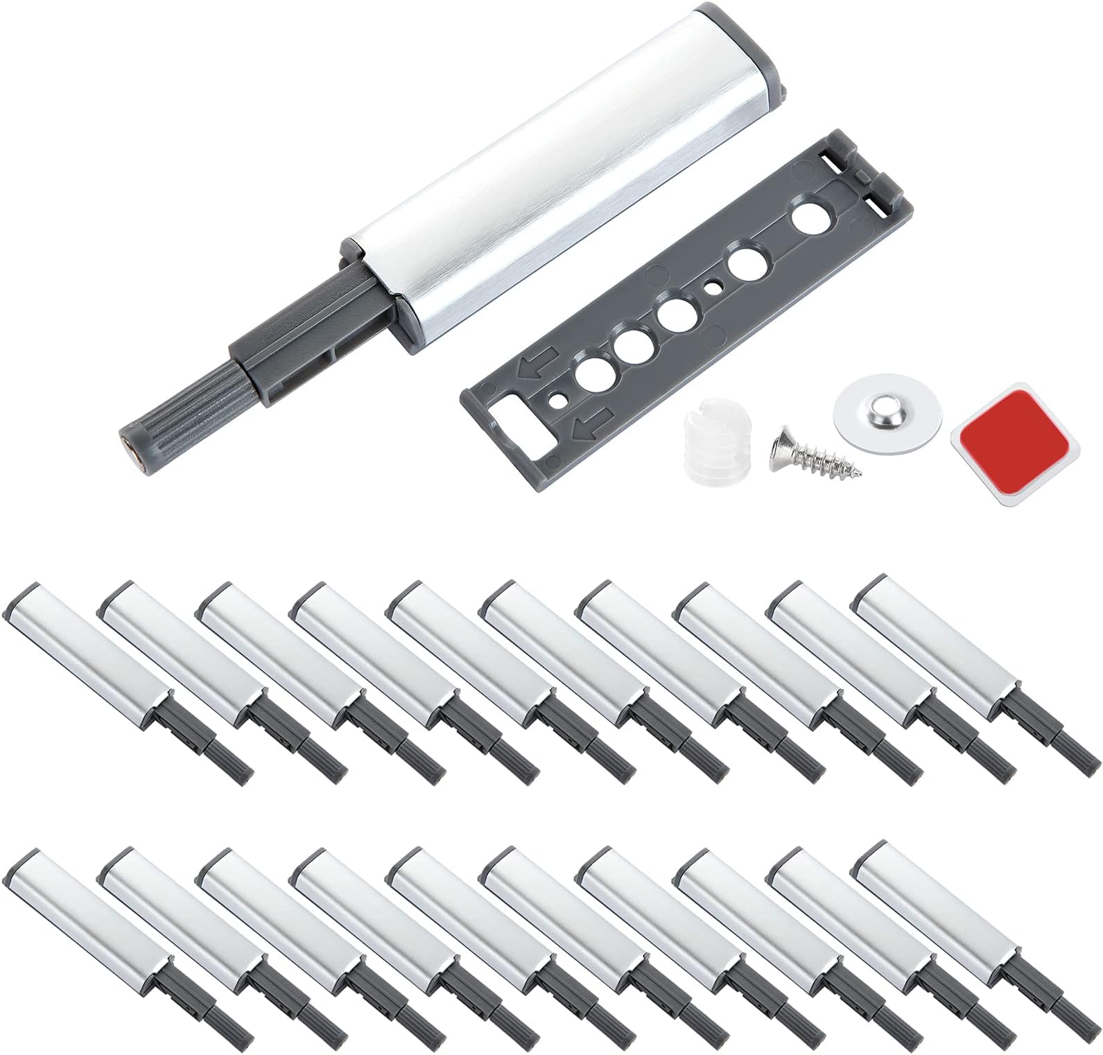 MARNER 20 Pack Magnetic Push Latches for Cabinet, Push to Open Door ...