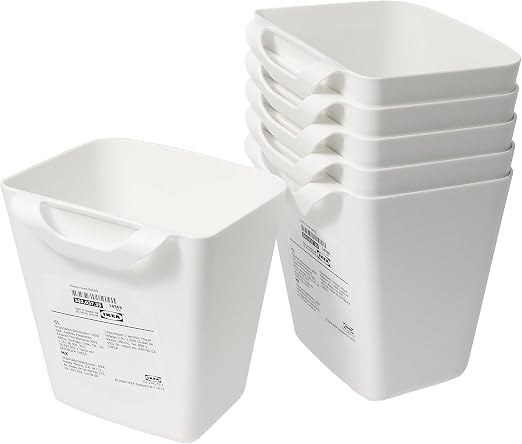 Amazon.com: Ikea SUNNERSTA Kitchen Hanging Storage Containers, White ...