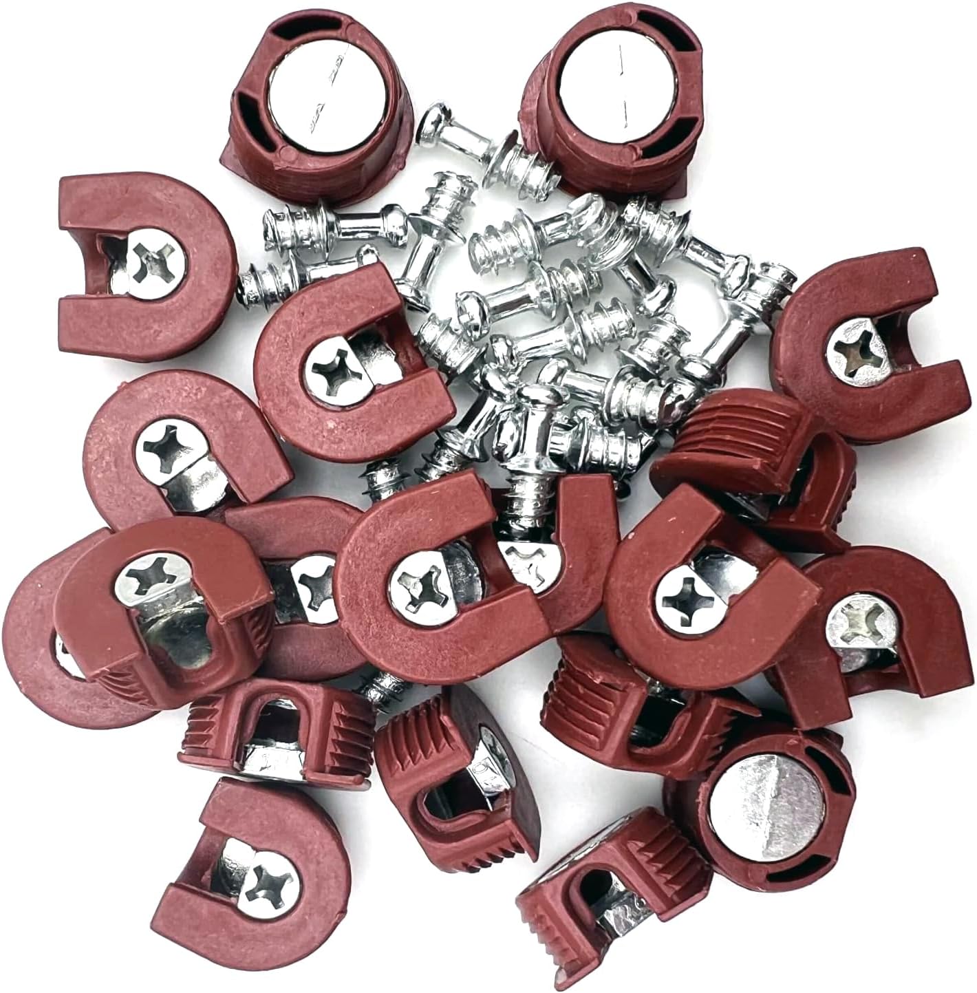 Amazon.com: XMHF 20 Pieces Thread Cam Lock Shelf Support Pin Cam Lock ...