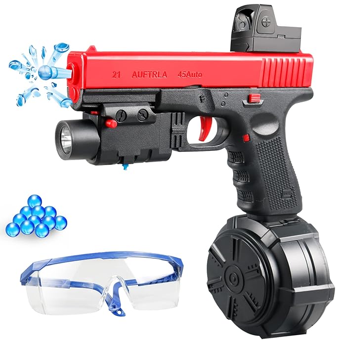 Buy QYWSJ Electric JM-X2 Gel Blaster Pistol - Splatter Ball Gun Shoot ...