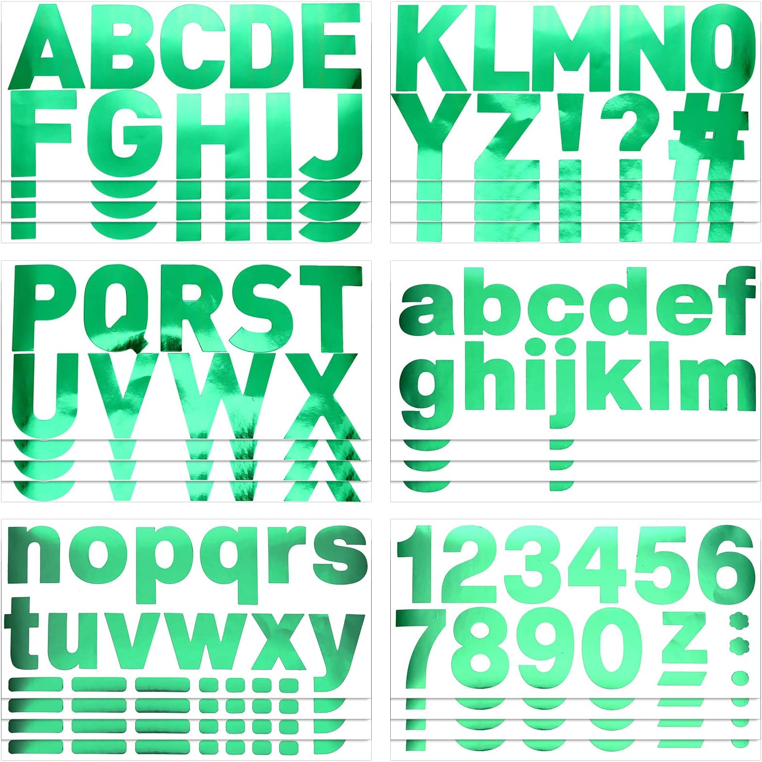 Amazon.com: Purpeak 232 Pcs 24 Sheets Large Letter Stickers 2.5 Inch ...