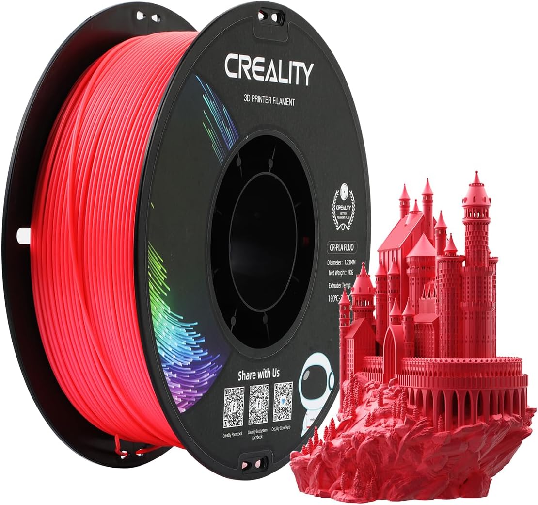 Amazon.com: Creality PLA Filament 1.75mm, 3D Printer Filament, 1.0kg (2 ...