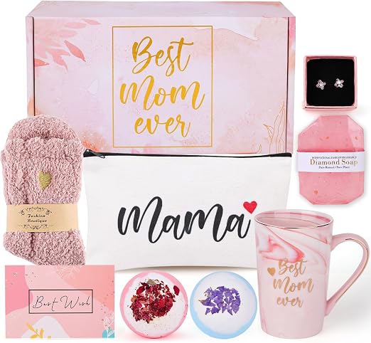 Amazon.com: HAOQINA Best Mom Ever Gift Mothers Day Gift from Daughter ...
