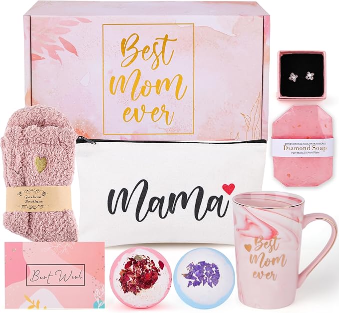 Amazon.com: HAOQINA Best Mom Ever Gift Mothers Day Gift from Daughter ...