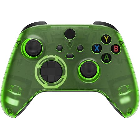 Amazon.com: eXtremeRate Transparent Clear Controller Full Set Housing ...