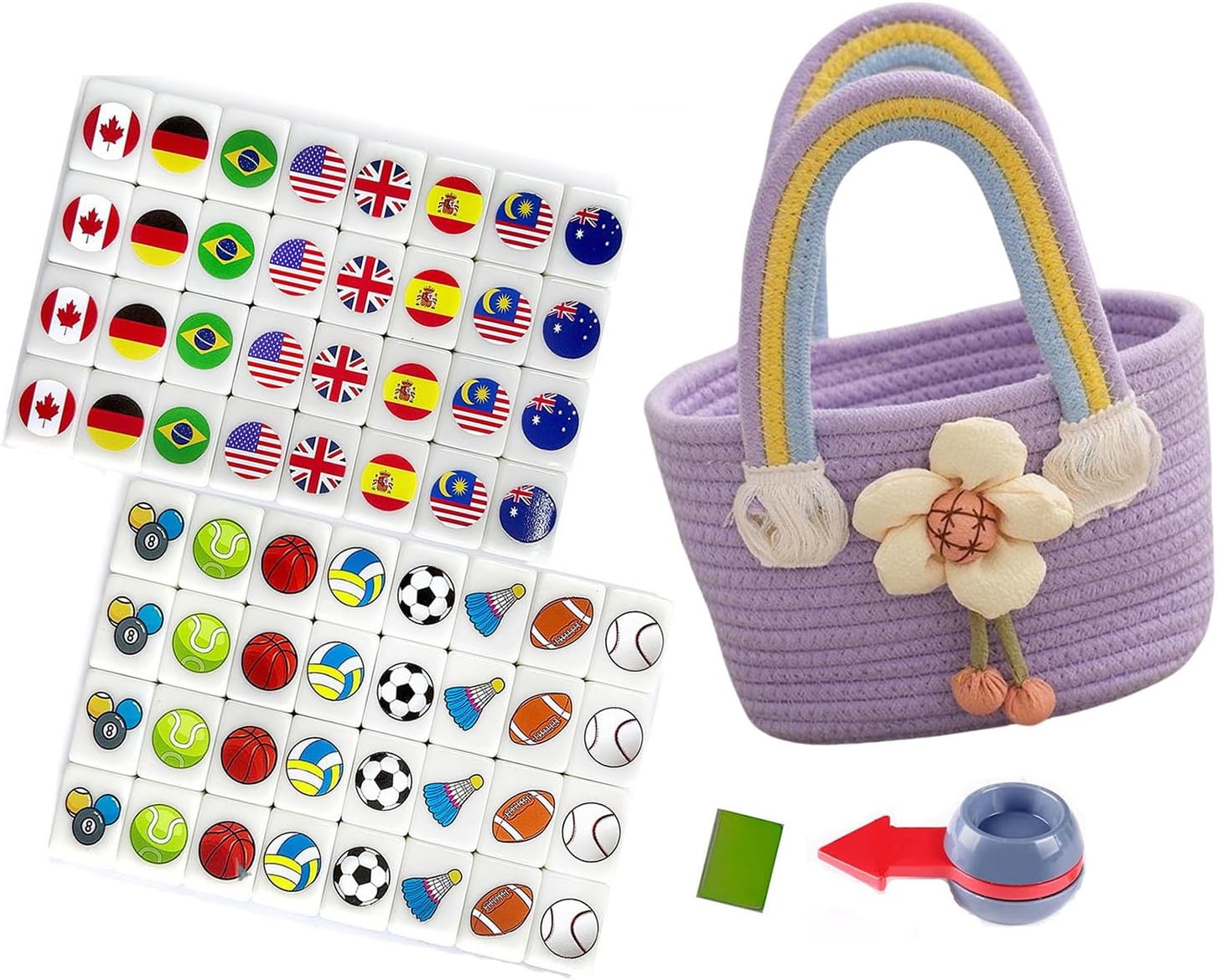 Amazon.com: Pedeo Seaside Escape Game Blocks Mah-jongg Set, 65g 30mm ...