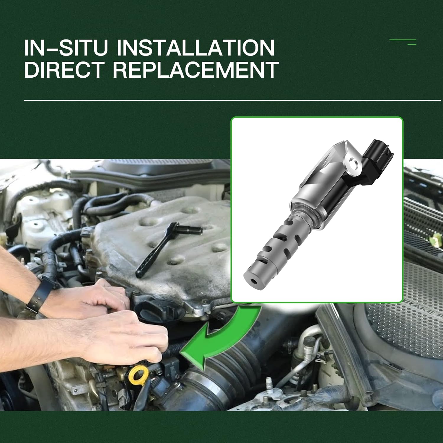 SCITOO Solenoide de actuador de control VVT 15340-31010 2007-2010 para ...