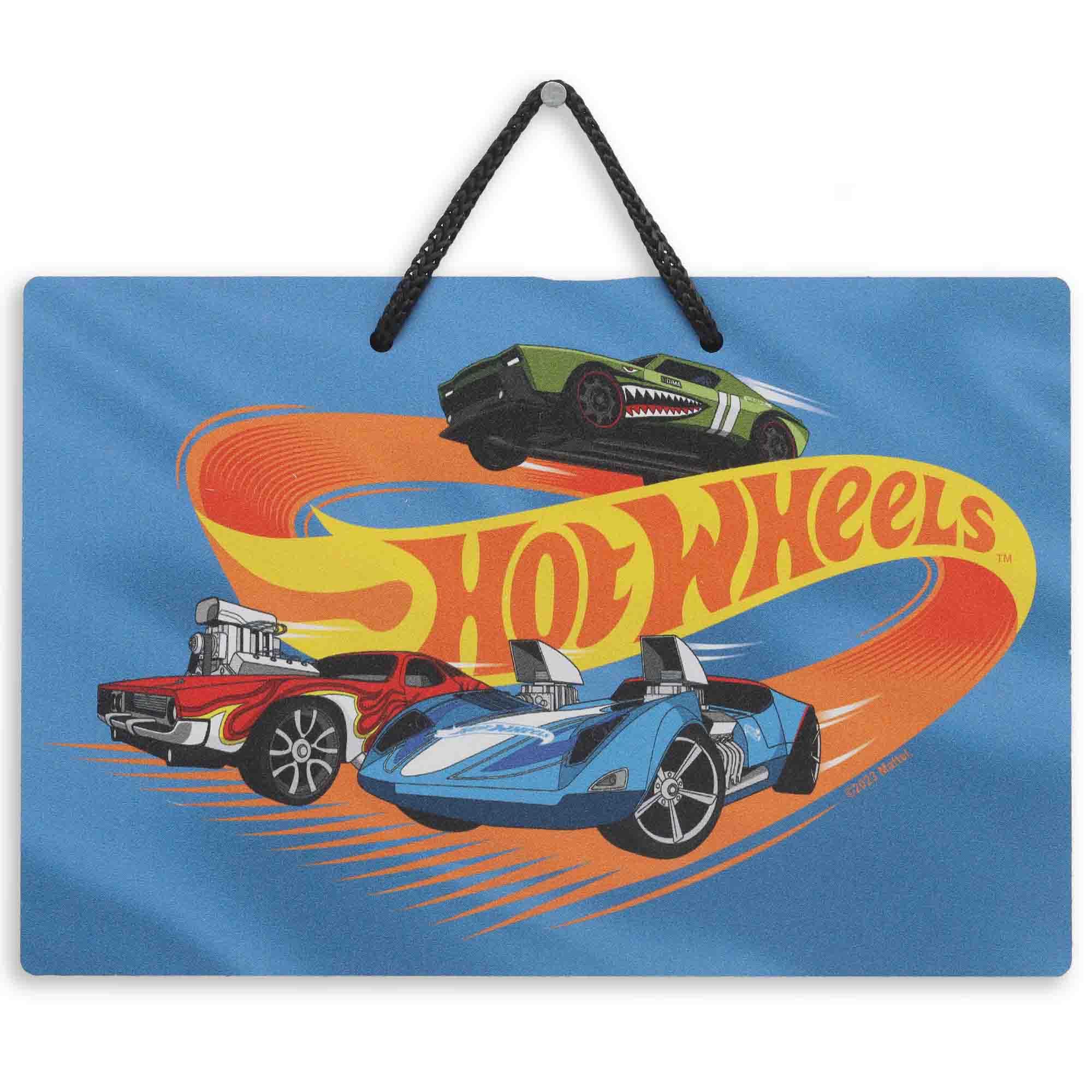 Amazon.com: Mattel Hot Wheels Action Race Track Hanging Metal Sign ...