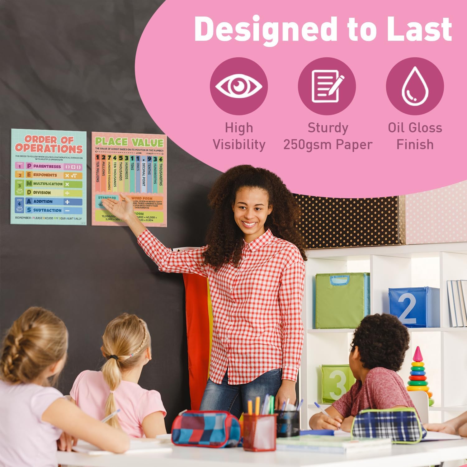 S&O Classroom Math Posters for Elementary School, Australia | Ubuy
