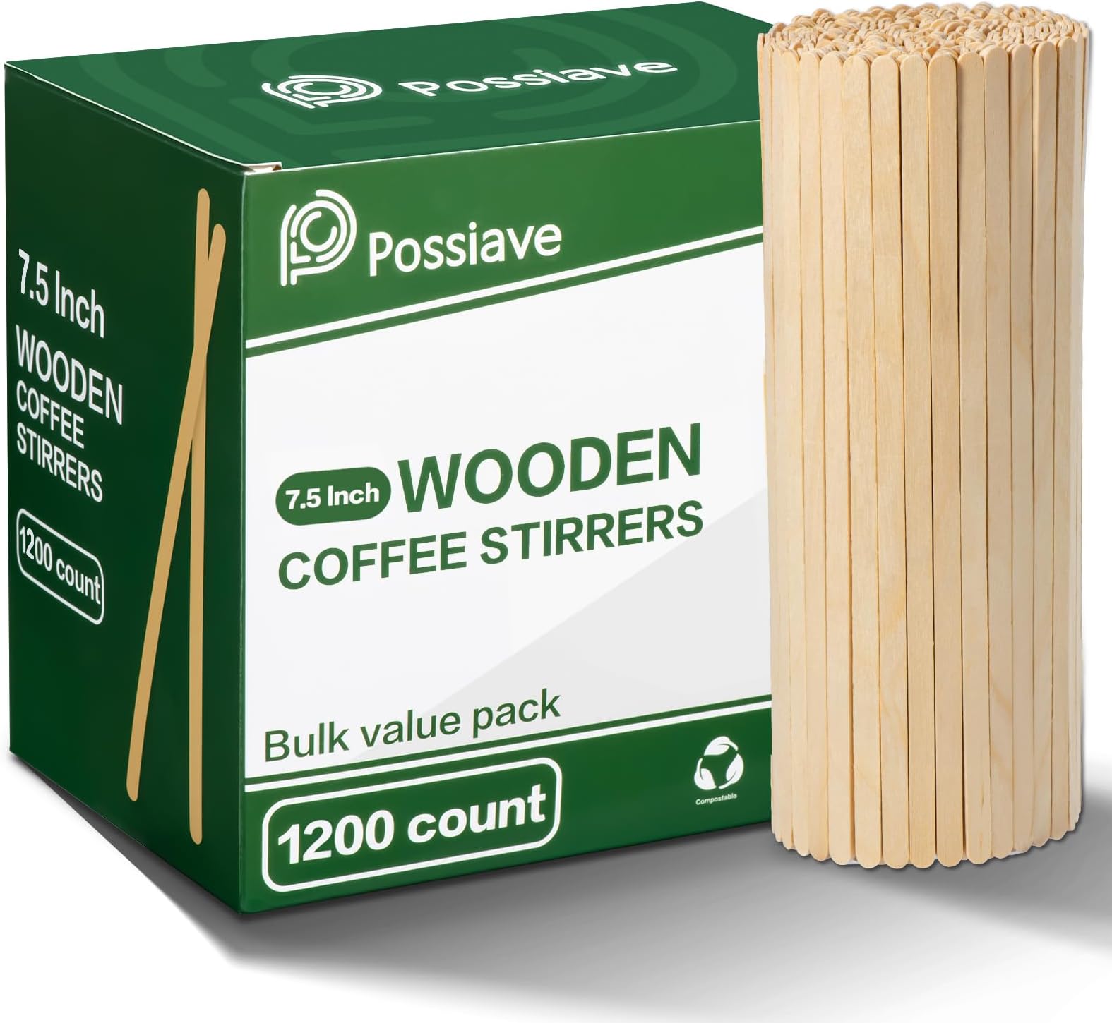 Amazon.com: Makerstep Birch Wood Coffee Stirrers, 7 Inch Coffee Stir ...