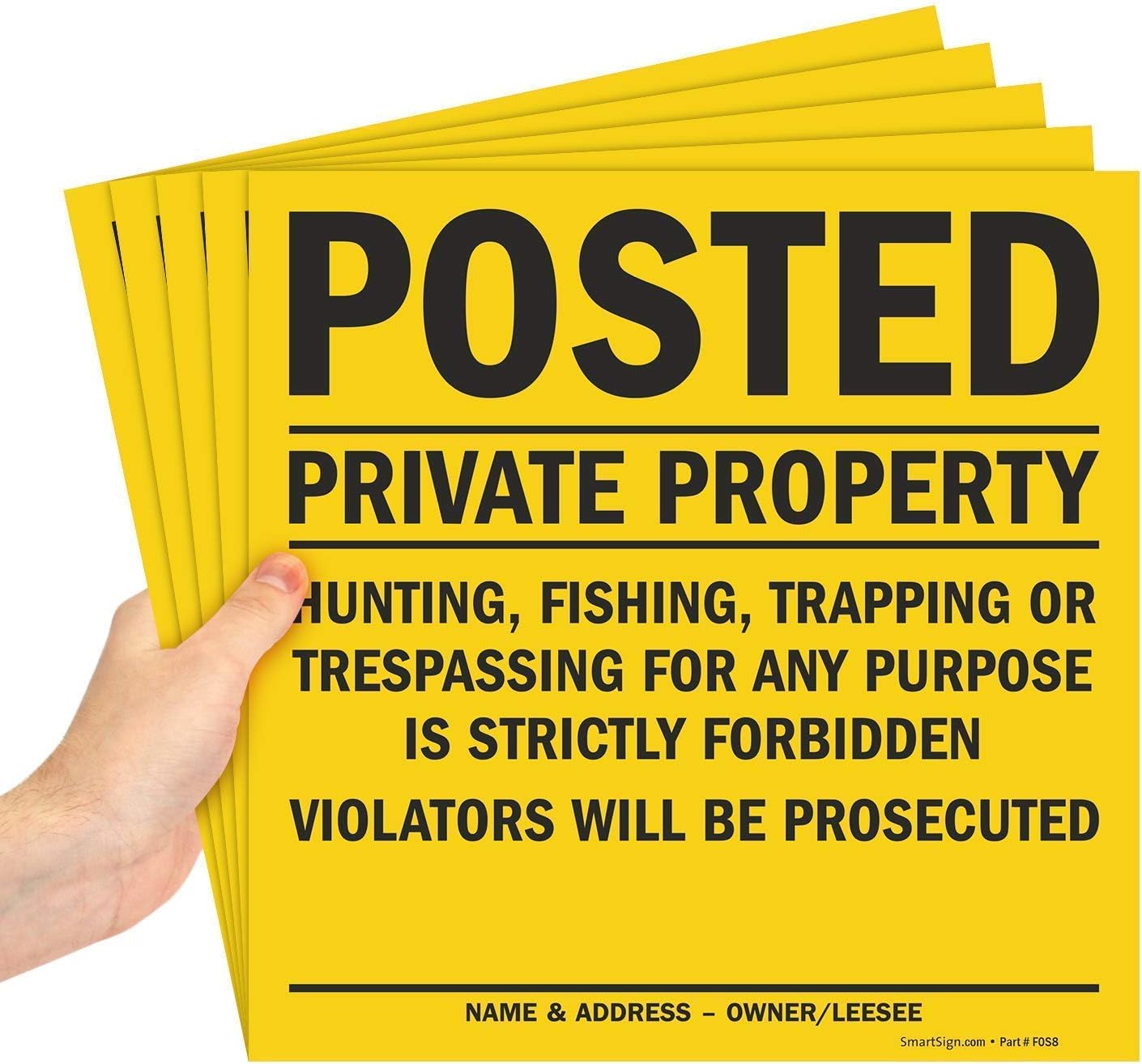 Amazon.com : Minuteman Signs | Property Boundary Markers, Small ...