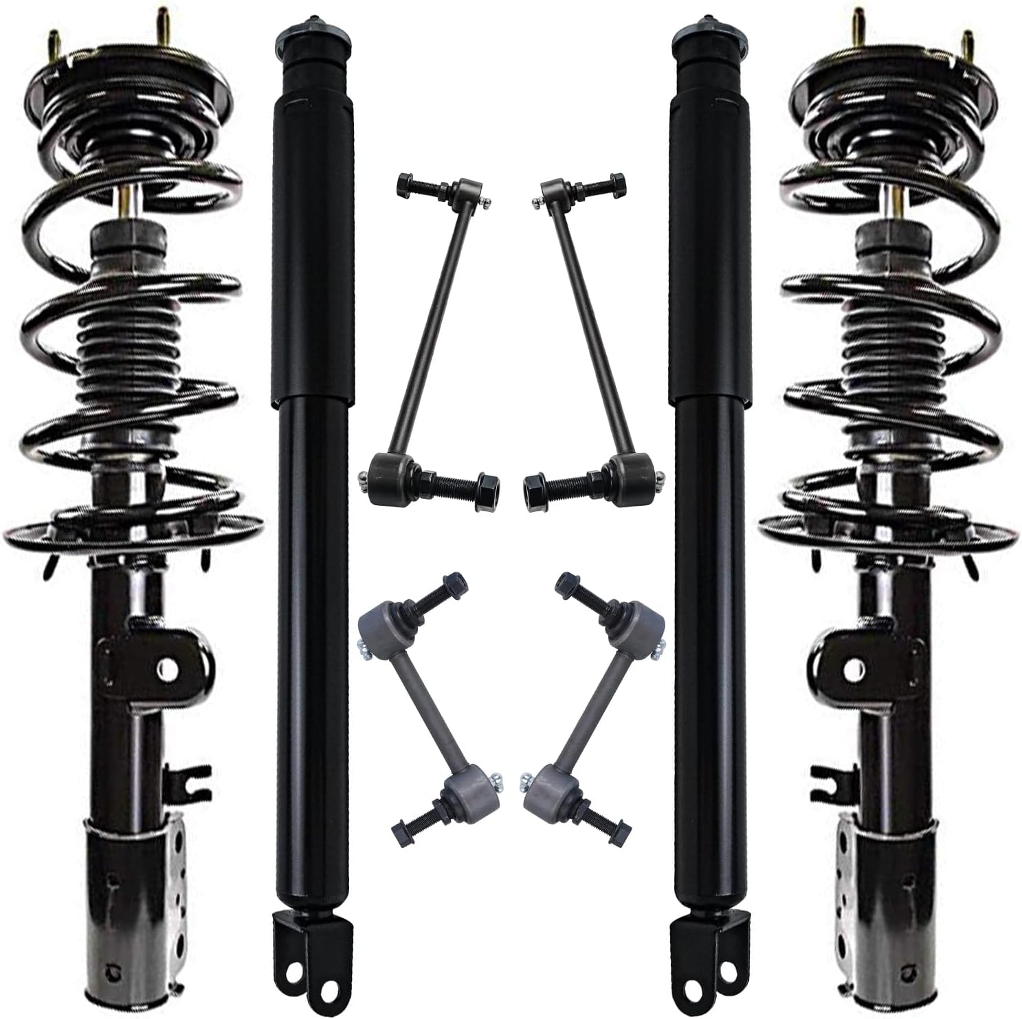 Amazon.com: ECCPP 2pcs Front Pair Complete Strut Assembly Shock ...
