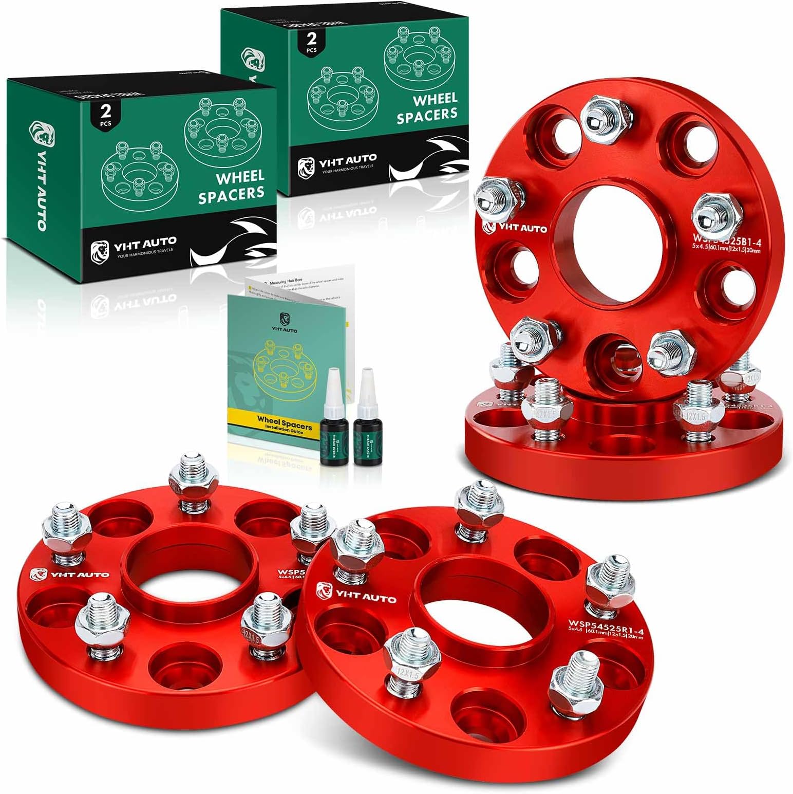 Amazon.com: YHTAUTO 5x4.5 Hub Centric Wheel Spacers 20mm Fits Toyota ...