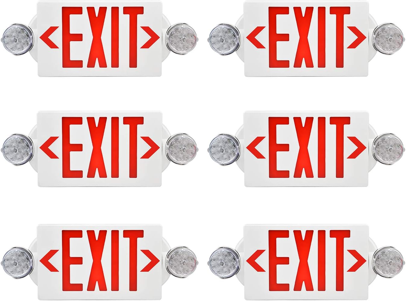 Amazon.com: Ciata 6 Pack Ultra Bright Slim Rechargeable Indoor Exit ...