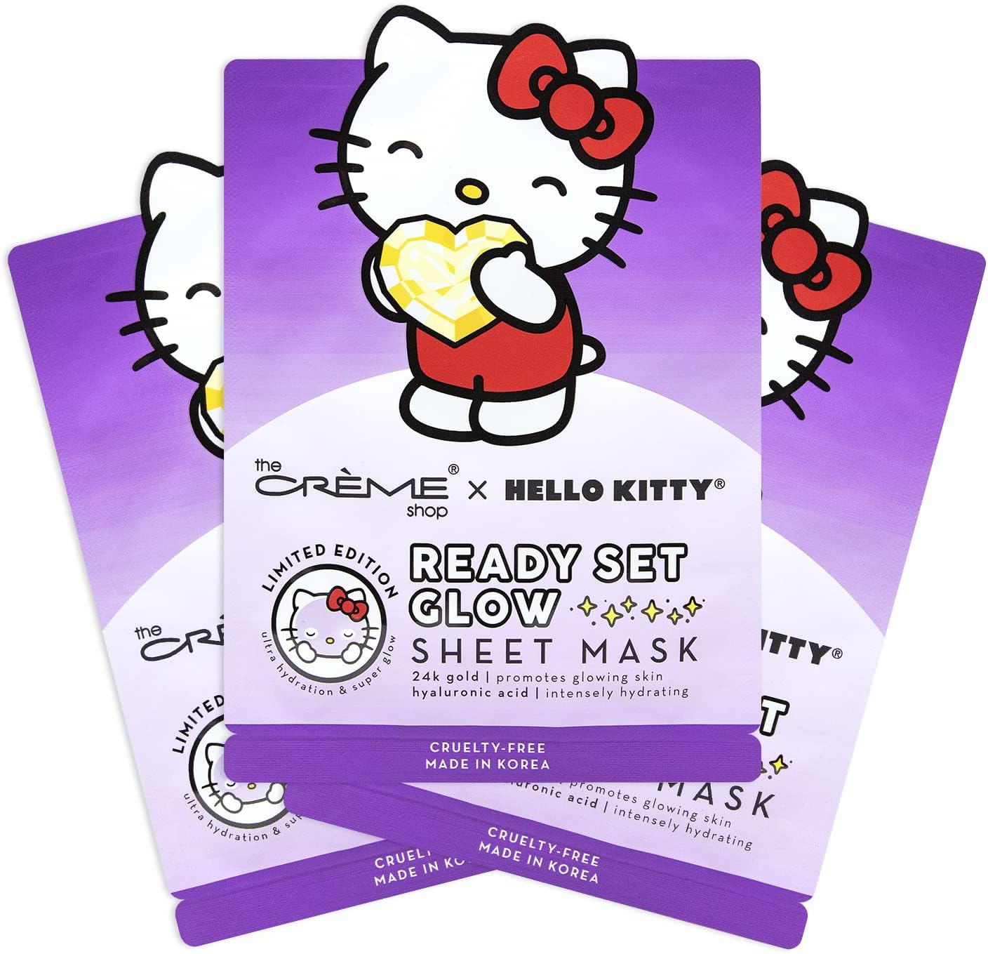 Amazon.com : The Crème Shop x Hello Kitty Ready To Glow Sheet Mask ...