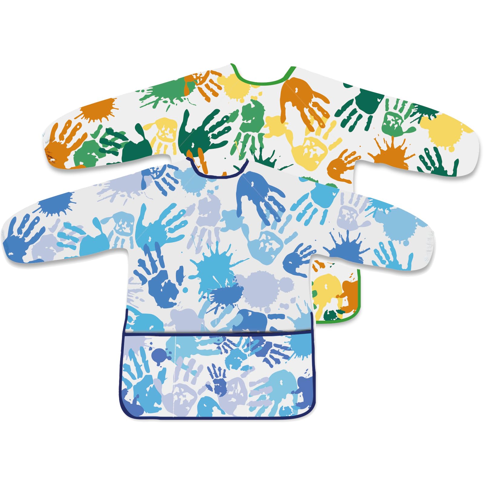 Amazon.com: BOUBONI 2 Pcs Kids Art Smock Painting Toddler Smock Long ...