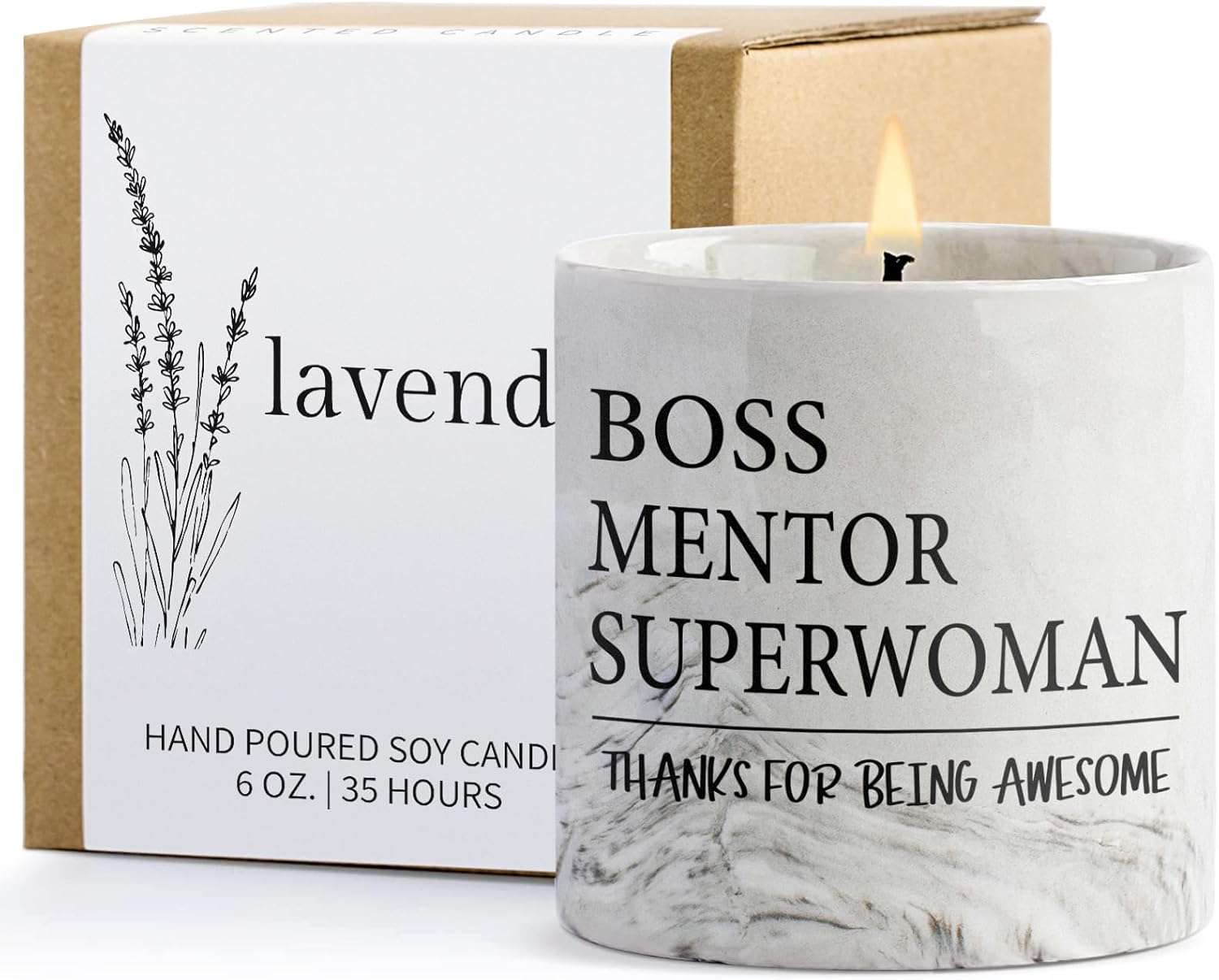 Amazon.com: Boss Lady Candle - Boss Appreciation Gift for Women ...