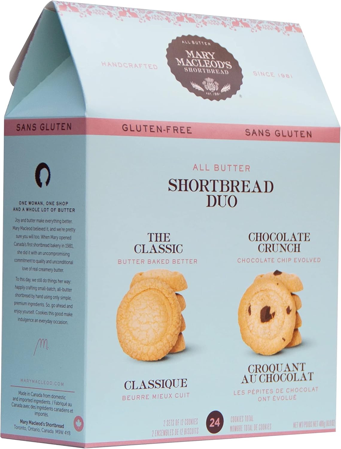 Blue Peaked Gift Box of Gluten-Free Mary Macleod's Shortbread ...