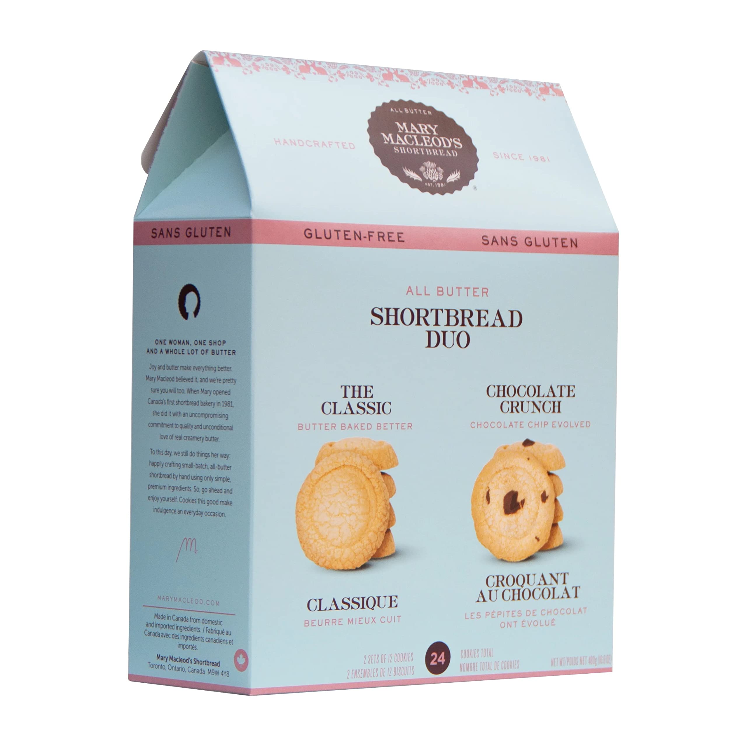 Blue Peaked Gift Box of Gluten-Free Mary Macleod's Shortbread ...