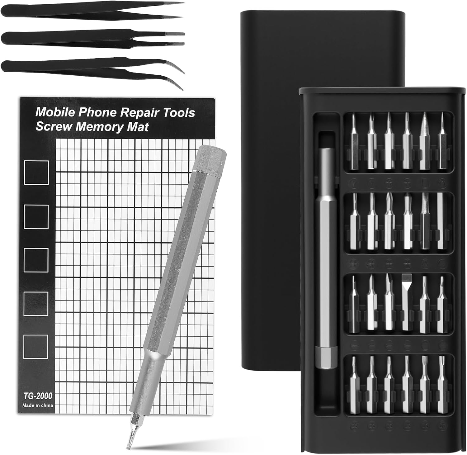 30 Pcs Stainless Steel Screwdriver Set, Small Screwdriver Set, Mini ...