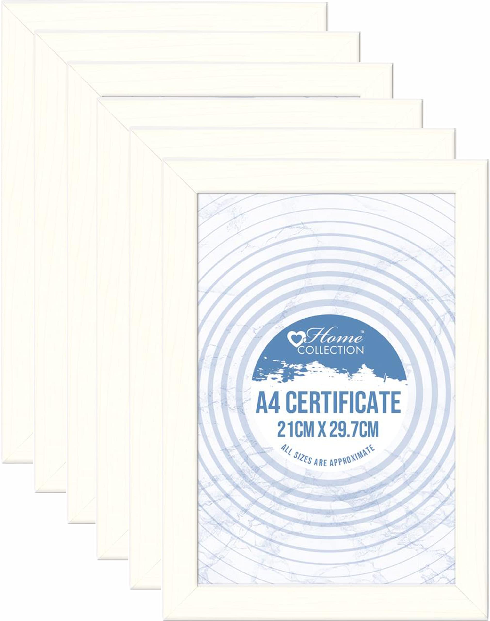 (Set of 6) White A4 Picture Frame Modern Style Composite Frame with ...