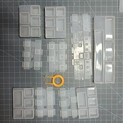 Amazon.com: Keycaps Epoxy Resin Casting Molds Set for Mechanical Gaming ...