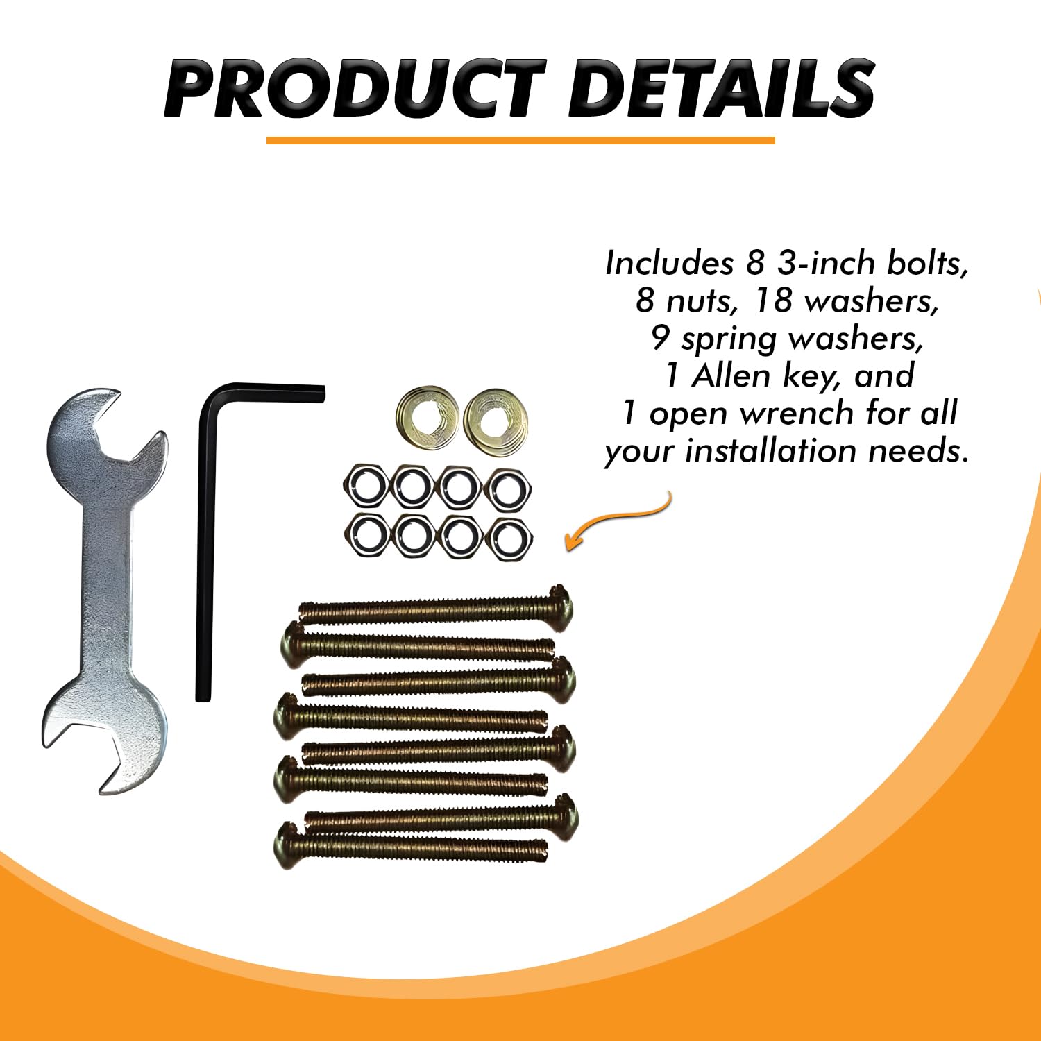 Snapklik.com : Bed Frame Hardware Set - Heavy Duty Screws And Bolts For ...