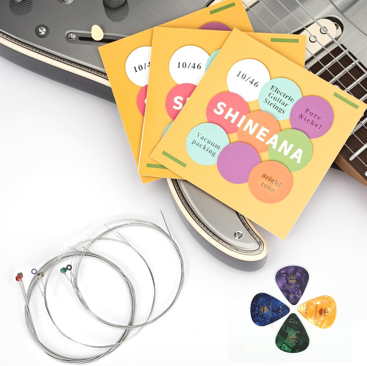 Amazon.com: Electric Guitar Strings - 3-Pack Economy Bundle: Nickel ...