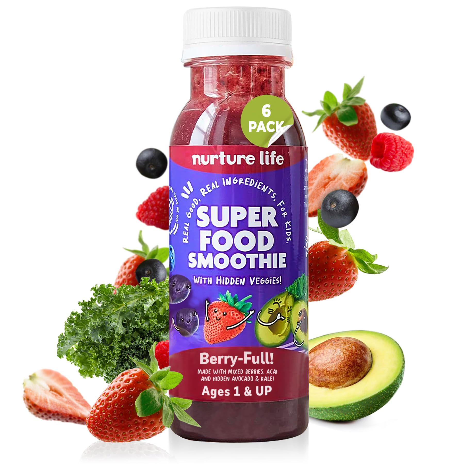Amazon.com : Nurture Life Superfood Smoothie, Healthy Toddler Snacks To ...