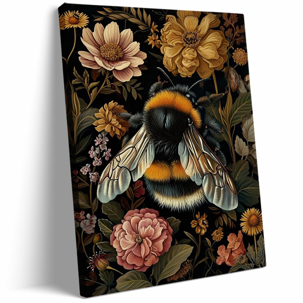 Amazon.com: William Morris Style Bumble Bee Print William Morris Wall ...