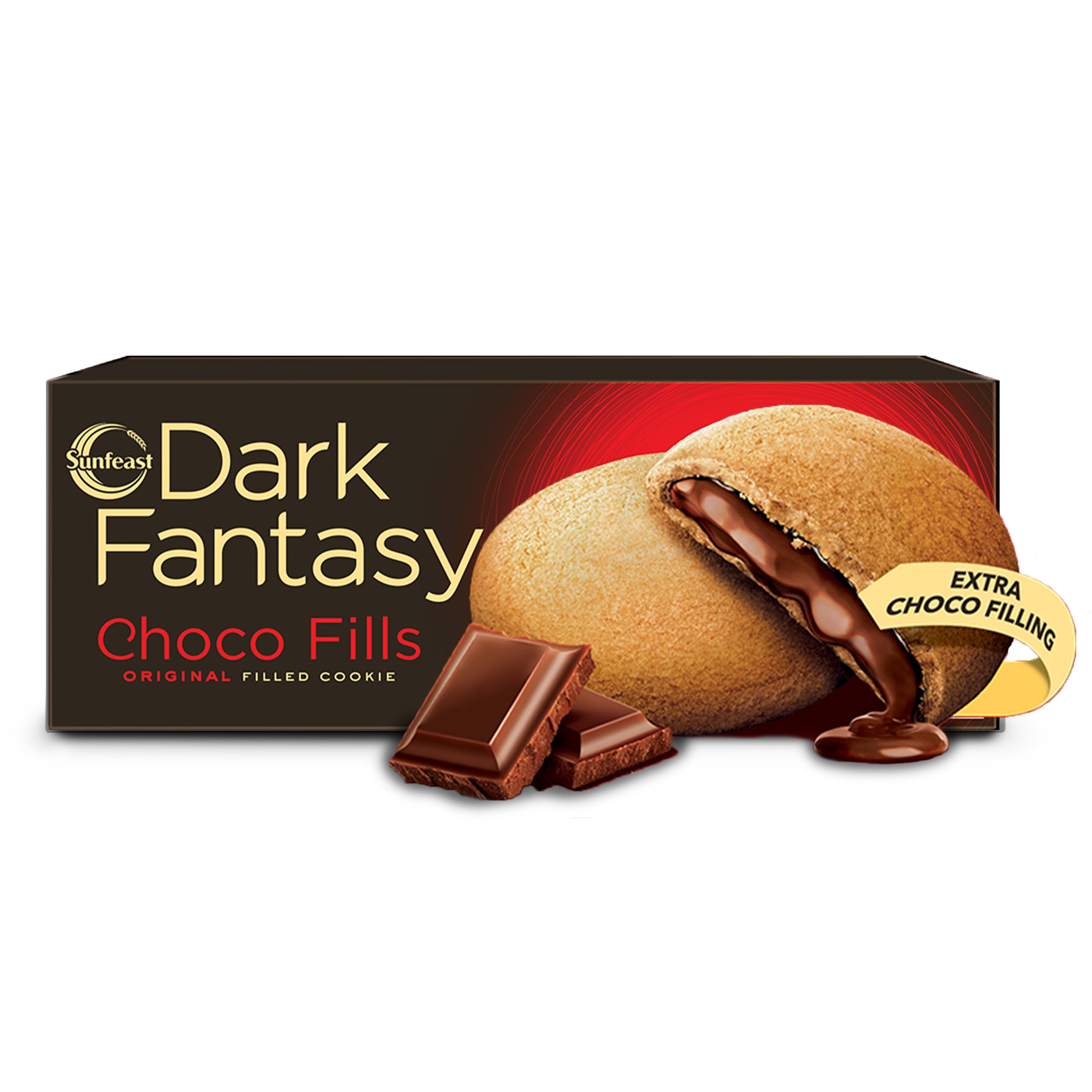 Sunfeast Dark Fantasy Choco Fills, 75g, Original Filled Cookies with ...