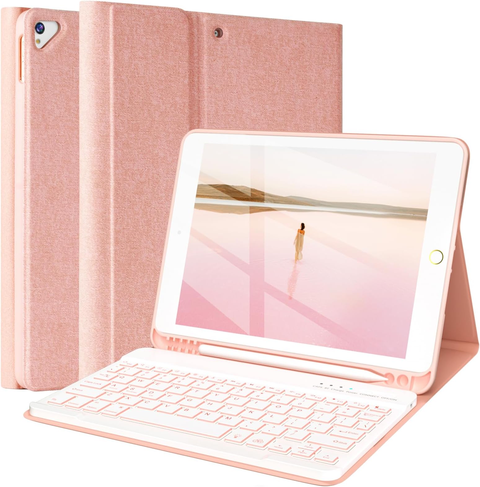 Amazon.com: FUWANG Keyboard Case for iPad 9th Generation Case with ...