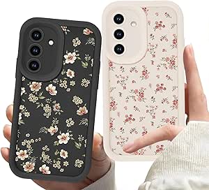 Amazon.com: Zrutru 2 Pack Flower Phone Case for Samsung Galaxy A36 6.64",Cute Floral Print Cases ...
