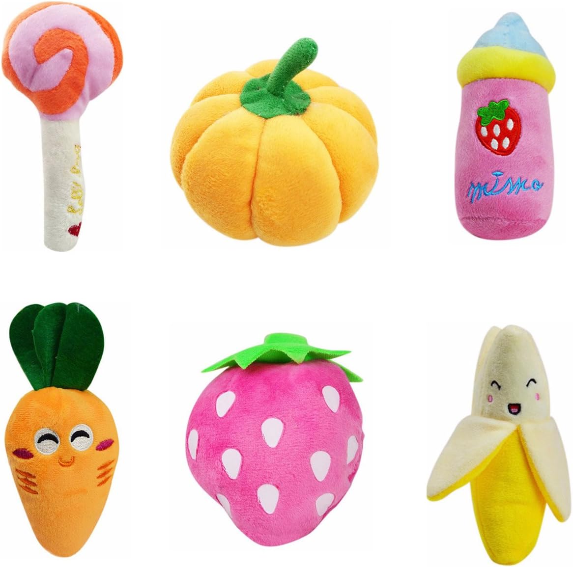 Pet Supplies Pet Puppy Toy 6 PK Chew Squeaker Squeaky Plush Sound pet-supplies-pet-puppy-toy-6-pk-chew-squeaker-squeaky-plush-sound