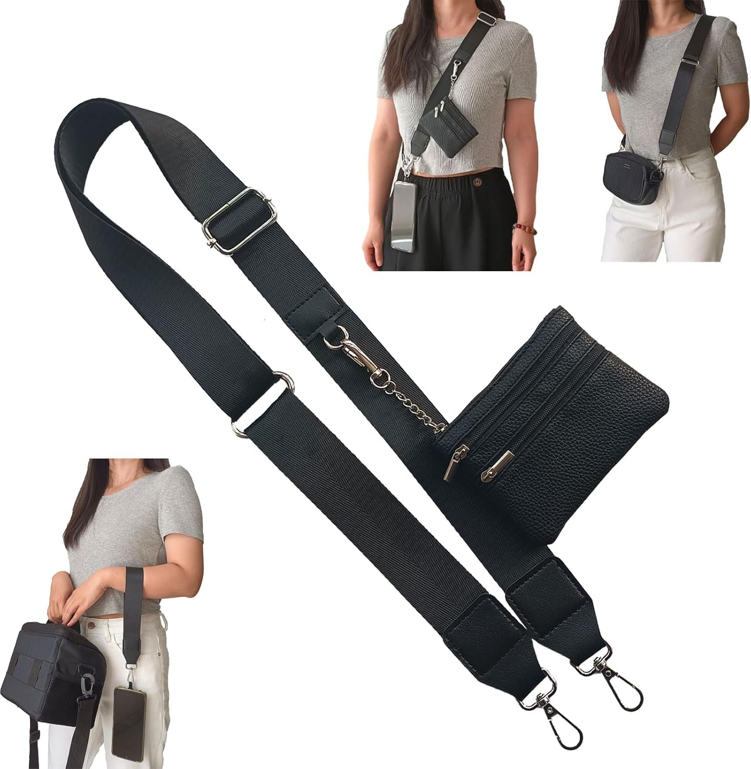 Amazon.com: Clip and Go Strap for Phone with Wallet Crossbody,Save the ...