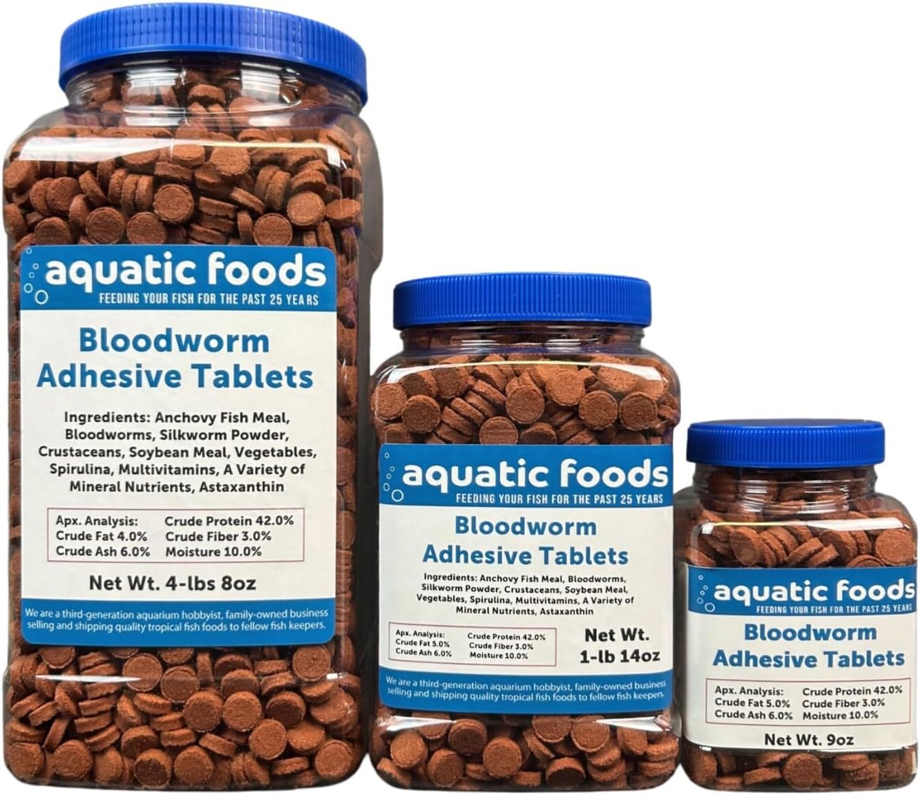 Amazon.com: Aquatic Foods Inc. Bloodworm Glass Sticking 42% Protein ...