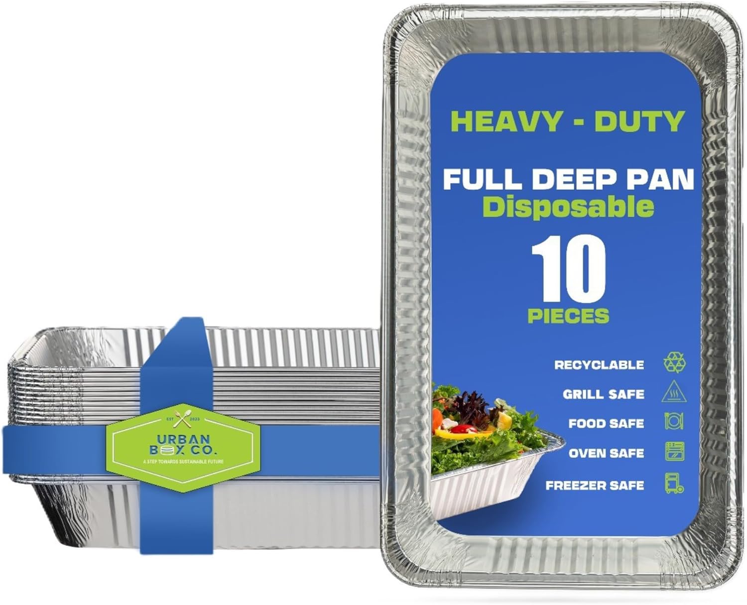 Amazon.com: Urban Box Co. Full Size Deep Aluminum Pans - 21x13 inch ...