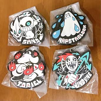 Amazon.co.jp: UNDERTALE Undertail Rubber Mascot Set of 4 : Toys & Games