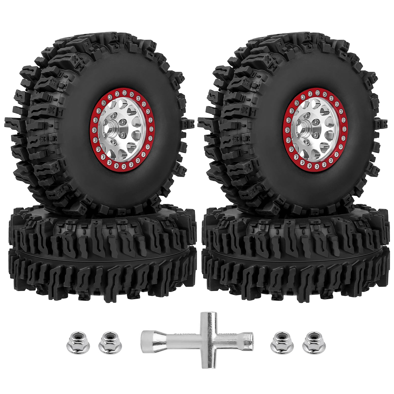Amazon.com: HobbyPark Soft Rubber 1/10 RC Crawler 1.9 Mud Slingers ...