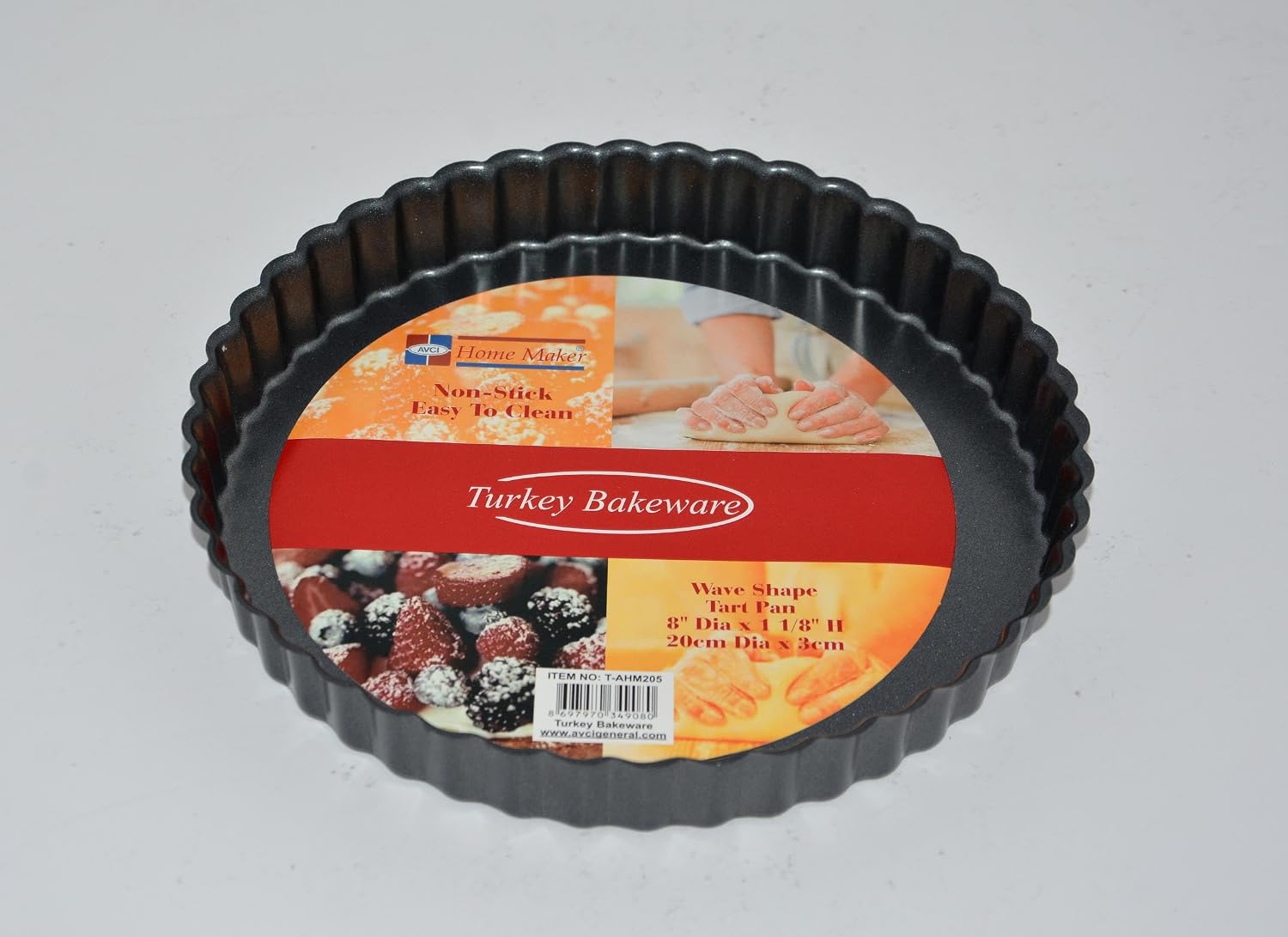 Home Maker Flan Tin with Flat Base, 20 cm Size, Grey: Buy Online at ...