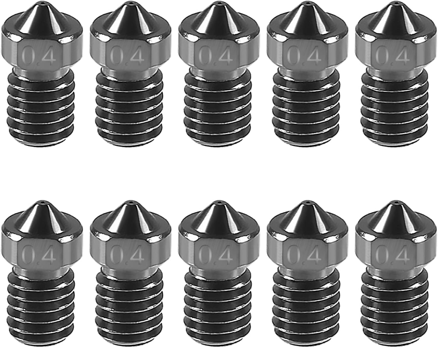 Amazon.com: DIANN 10pcs V6 Nozzles Hardened Steel Nozzles for 3D ...