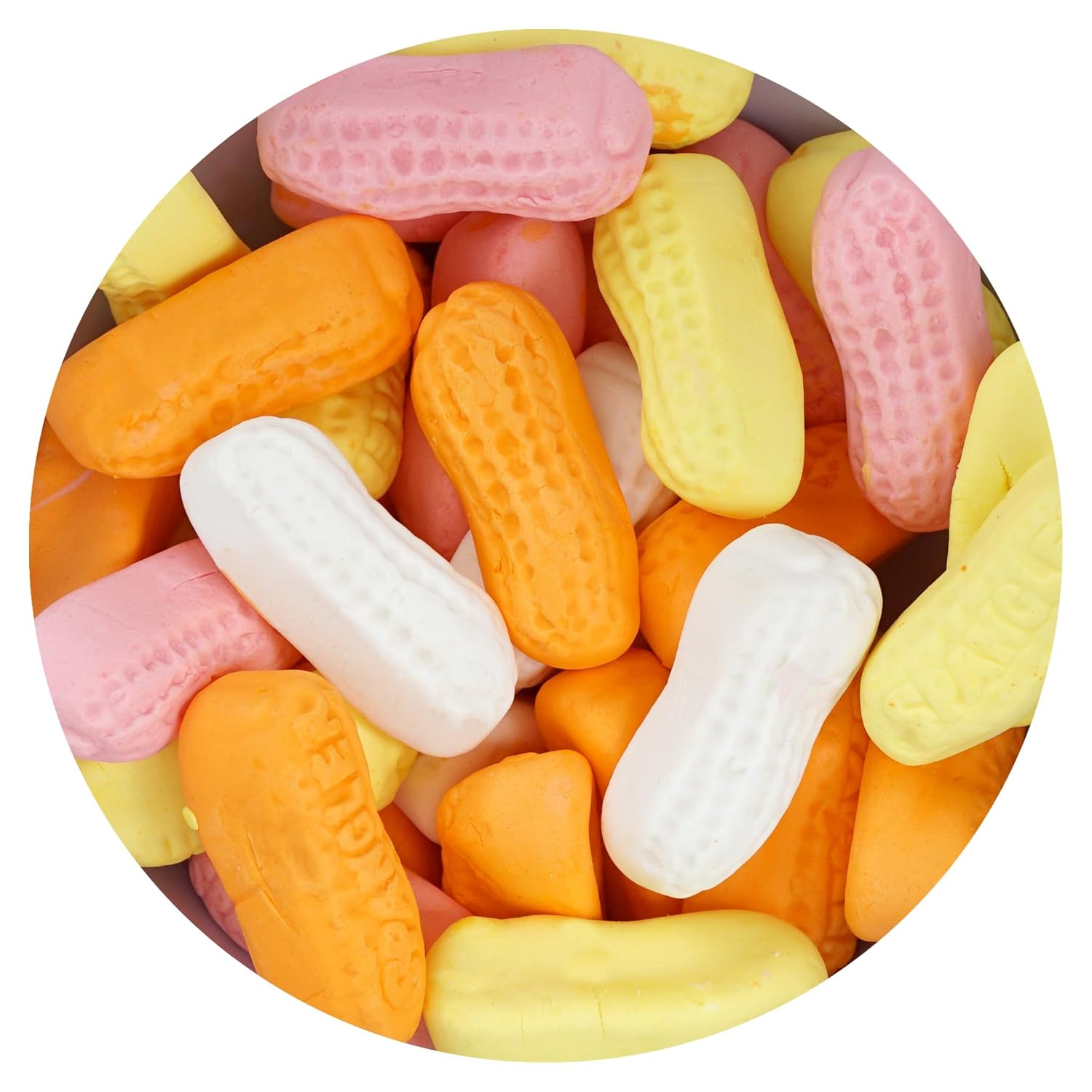 Amazon.com : Circus Peanuts Assorted Marshmallow Candy, 2 Pound Bulk ...