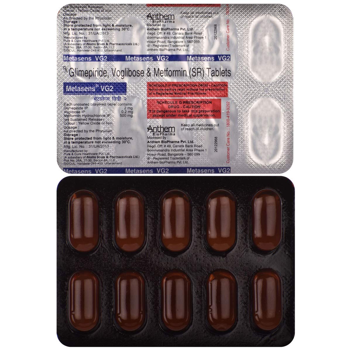 Metasens VG2 - Strip of 10 Tablets : Amazon.in: Health & Personal Care