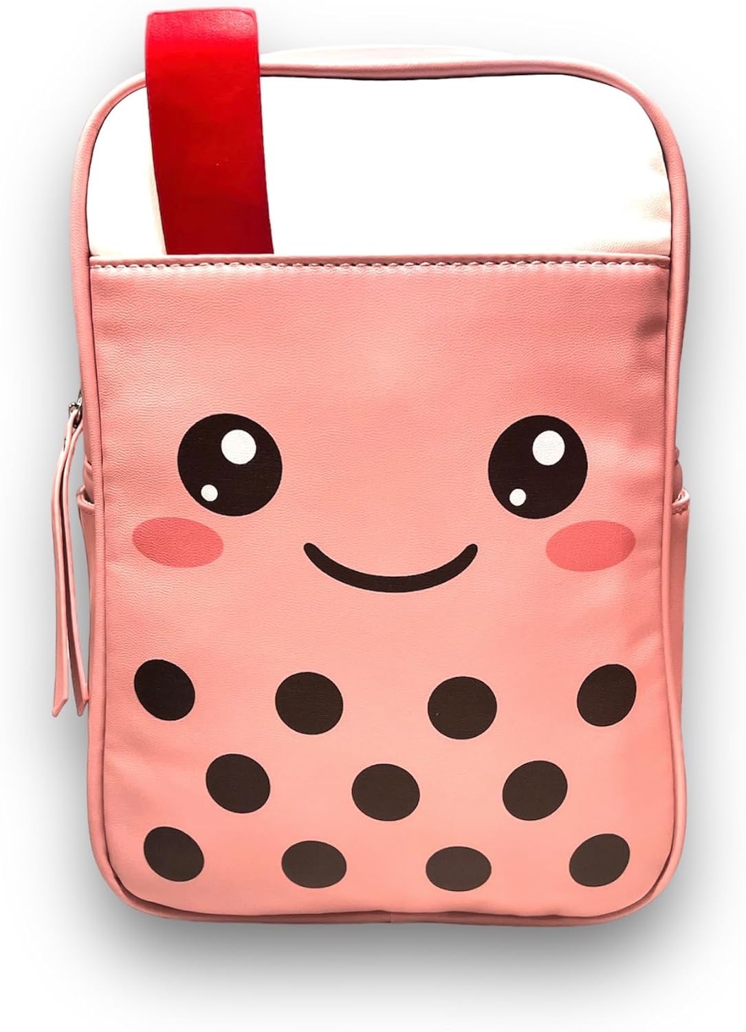 Amazon.com: Ellie Dang Designs Cute Kawaii Bubble Milk Tea Faux-Leather ...