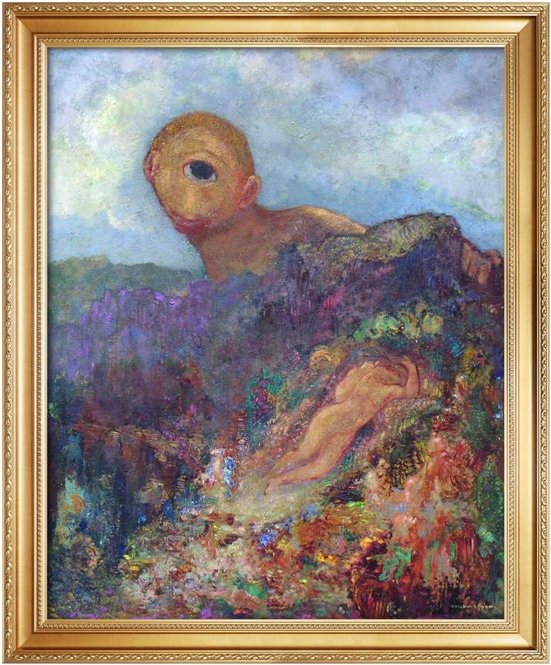 Odilon Redon Painting The Cyclops Circa 1914 Stock