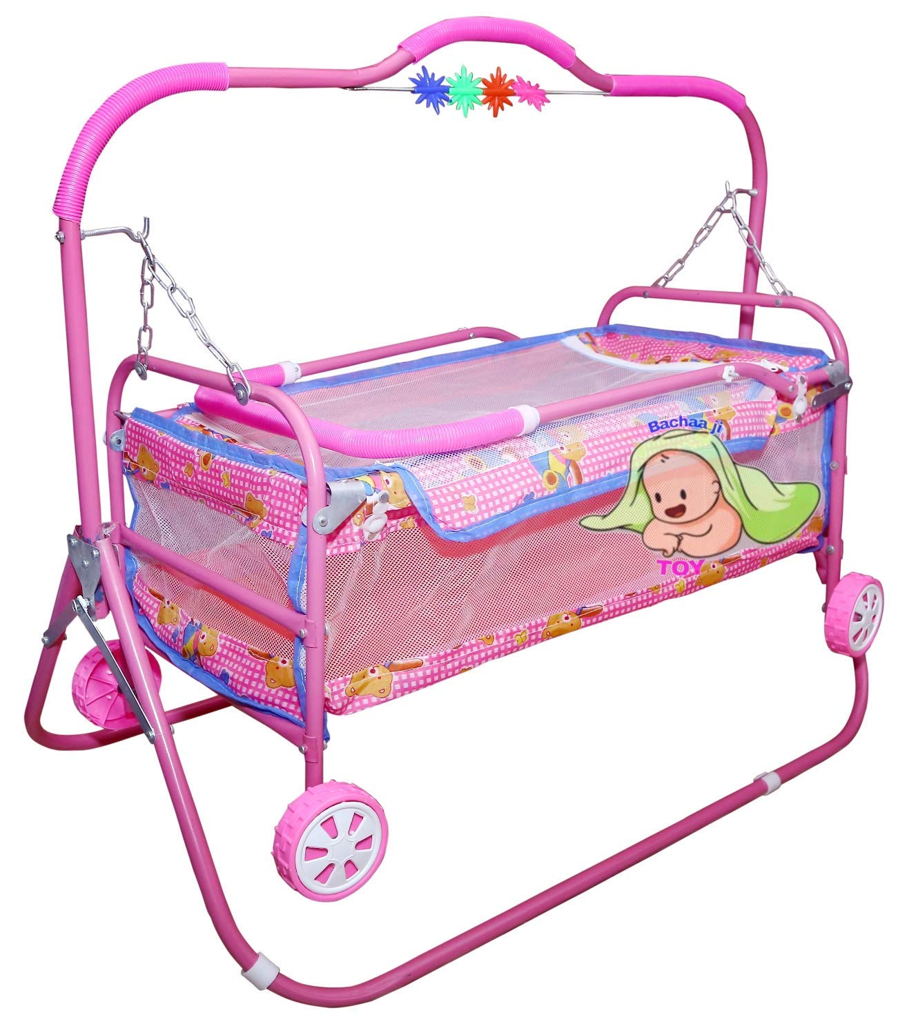 BACHAA JI TOY Single Seater Baby Jhula Swing for Sleeping Cradles Palna ...