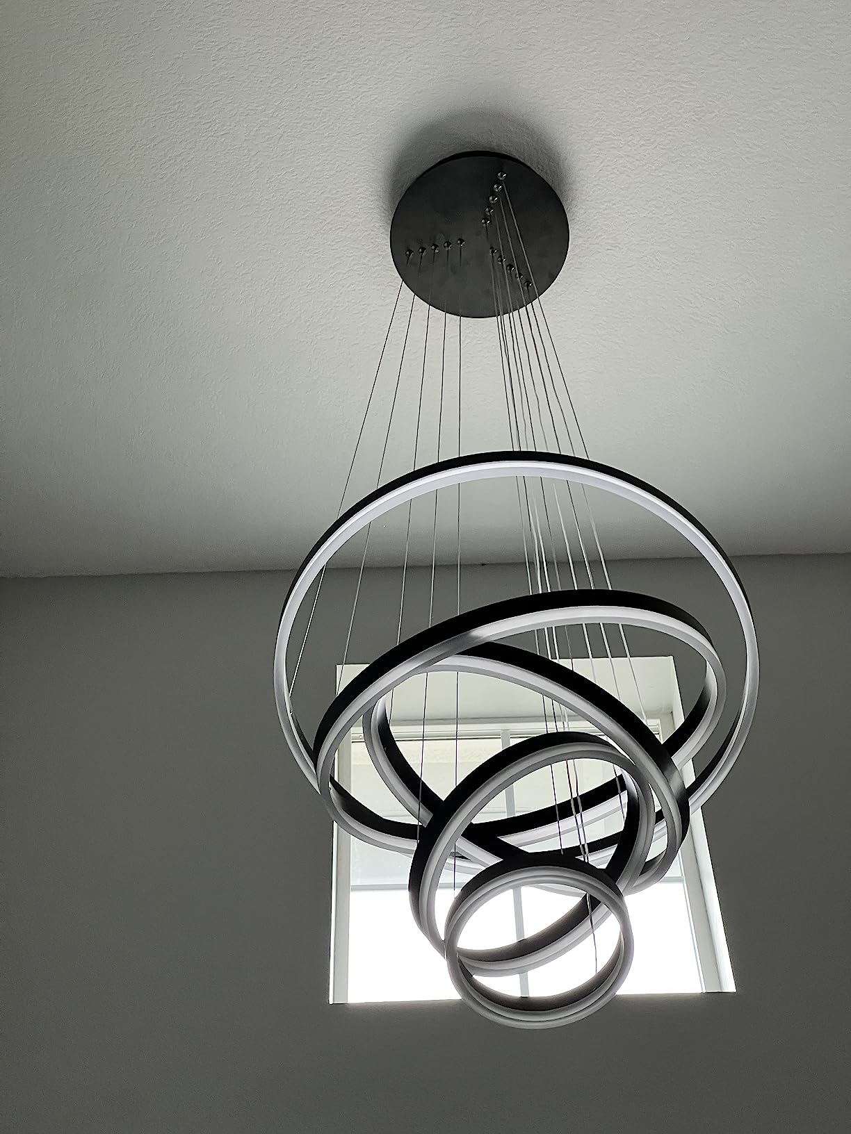$17/mo - Finance Modern Chandelier,Large Led Chandelier Dimmable High ...